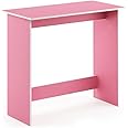 Amazon.com: FURINNO Simplistic Study Table, Pink : Home & Kitchen