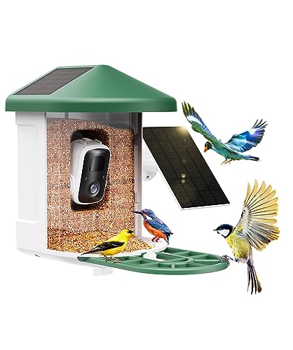 HARYMOR Smart Bird Feeder Camera with AI Identify Bird Species&Dual ...