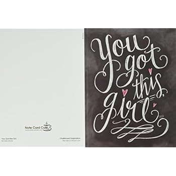 Amazon.com : Note Card Cafe Inspirational Greeting Cards with Kraft ...