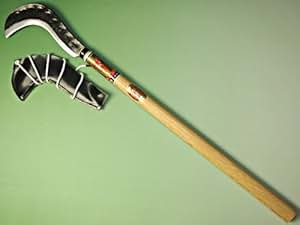 Scythe long handle double-edged Aogami steel blade forestry Japan tools ...