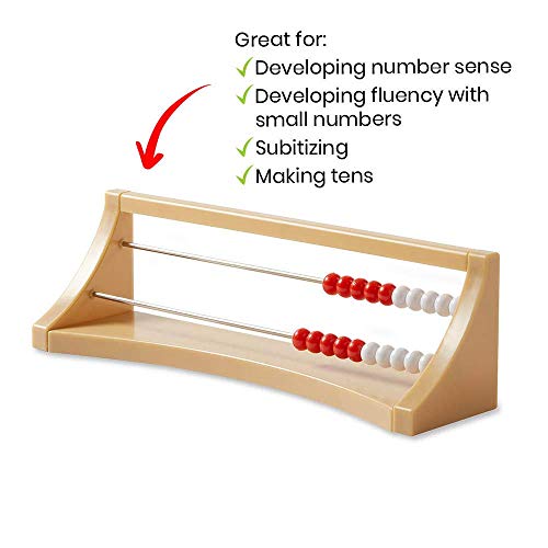 hand2mind 20 Bead Plastic Rekenrek, Abacus for Kids Math, Math ...