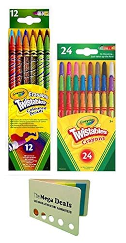 Crayola Twistable Erasable Colored Pencils, 12 Count | Twistable Mini ...