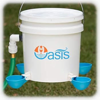 Amazon.com : Oasis Chicken Waterer Kit (Bucket NOT Included) | Complete ...