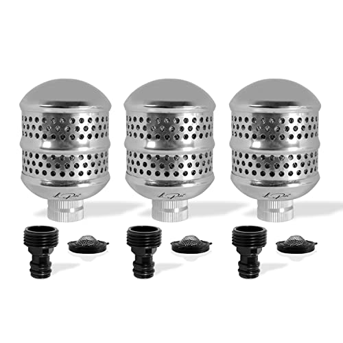 LO RUBA Aluminum Metal Bubbler Sprinkler – 3 Pack Flood Bubbler Gentle ...
