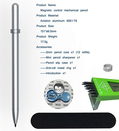 WSD Mechanical Pencil,Drawing Pencils,Sketch Pencils,Magnetic Control ...