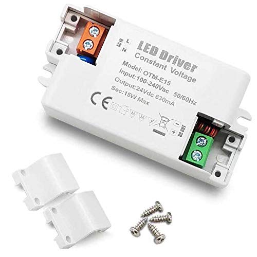 REYLAX® 1pcs 24V 15W 630mA Driver, AC to DC Switching Transformer, Constant Voltage Power Supply ...