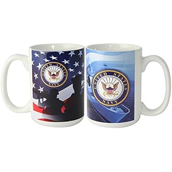 Amazon.com: U.S. Navy military coffee mug 15oz.: Kitchen & Dining