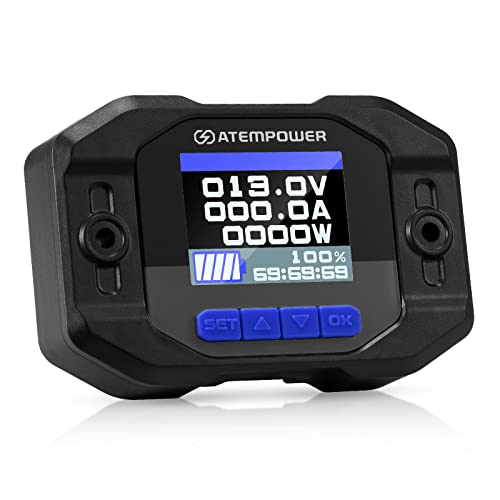 ATEM POWER 12V 200A Battery Monitor with Shunt Wire 12V Battery High ...
