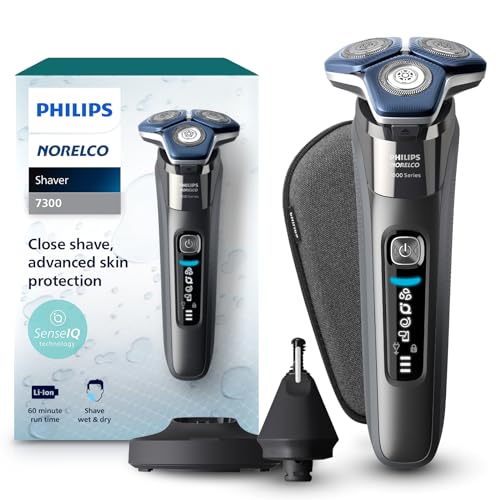 Philips Norelco Shaver 7300, Rechargeable Wet & Dry Electric Shaver ...