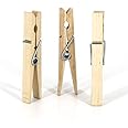 Amazon.com: Clorox Wood Clothespins with Spring - Value Pack of 50 ...