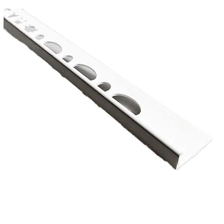 Tile Trim Square Straight Edge L-Shape 8mm-10mm 2.5M Plastic PVC ...