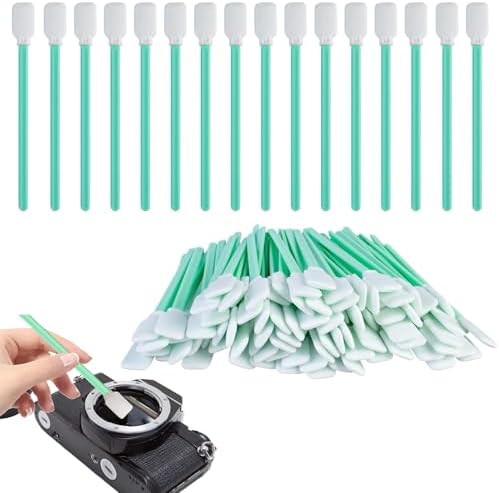 Pack of 100 Cleaning Sticks, Foam Cleaning Sticks, Cotton Buds Long ...