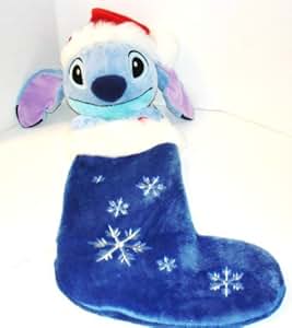 Amazon.com : Disney Holiday Stitch Christmas Stocking : Lilo Stitch ...