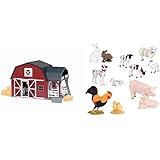 Amazon.com: Terra by Battat – Wooden Animal Barn – Toy Barn Farm Toys ...
