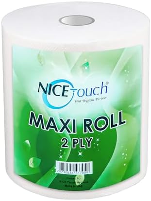 Nice Touch Kitchen Paper Towel Tissue Roll, 500g Maxi Roll, 600 X 2-Ply ...