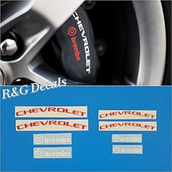 Amazon.com: R&G CHEVY CAMARO & BREMBO High Temp Brake Caliper Decals ...