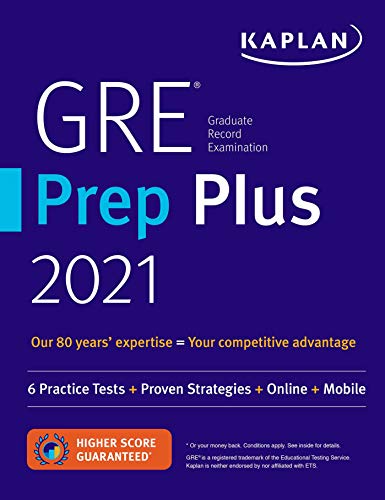 GRE Prep Plus 2021: Kaplan Test Prep: 9781506262437: Amazon.com: Books
