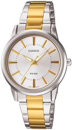 Casio Women's White Dial Stainless Steel Band Watch Ltp 1303Sg 7Av, Quartz, Analog price in ...