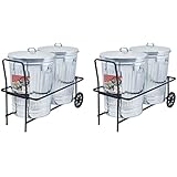 Amazon.com : Behrens TCC 250-Pound Capacity Dual Trash Can Cart ...