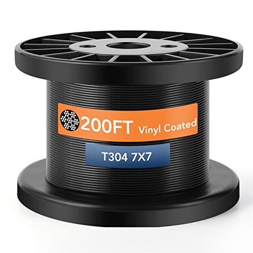 Vinyl Coated Wire Rope, Towallmark 304 Stainless Steel Coated Cable ...