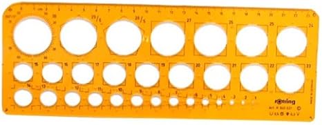 Rotring Circles Template 1-30mm: Amazon.co.uk: Office Products