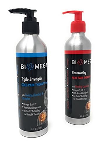 BioMega Penetrating Heat Pain Therapy Cream 8 fl. oz.(1 Bottle) and ...