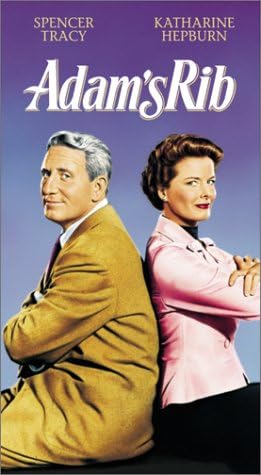 Amazon.com: Adam's Rib [VHS]: Spencer Tracy, Katharine Hepburn, Judy ...