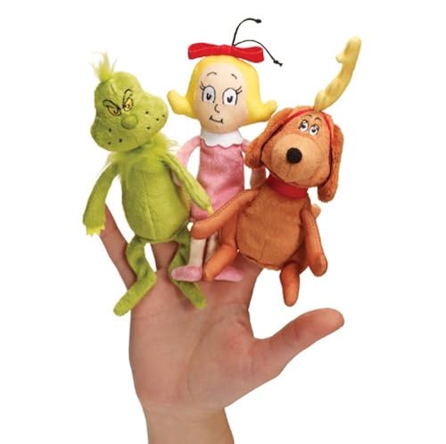 Manhattan Toy Dr. Seuss The Grinch Finger Plush Puppet Set in Dubai ...