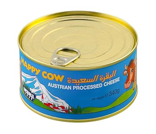 Happy Cow Halal Austrian Processed Cheese 4 OZ (113g) Easy Open Can ...