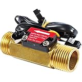 DIGITEN G1" Male Thread Brass Water Flow Sensor, Hall Effect Sensor ...