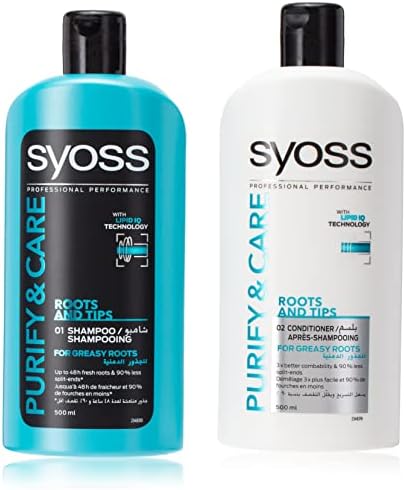 Syoss Shampoo & Conditioner Pure & Care, 500 ml + 500 ml price in UAE ...