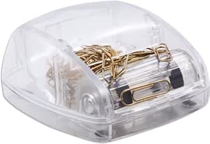 Amazon.com: Magnetic Roller Paper Clip Dispenser-Clear : Office Products