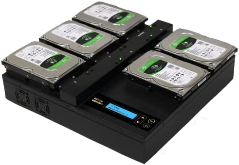EZ Dupe 1 to 4 Flatbed SATA Hard Drive Duplicator - HD Cyclone 300 Open ...