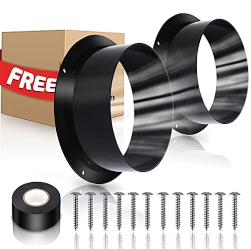 Cuchiilo 6inch Duct Flanges,6 inch Duct Connector,Plastic Straight Pipe ...