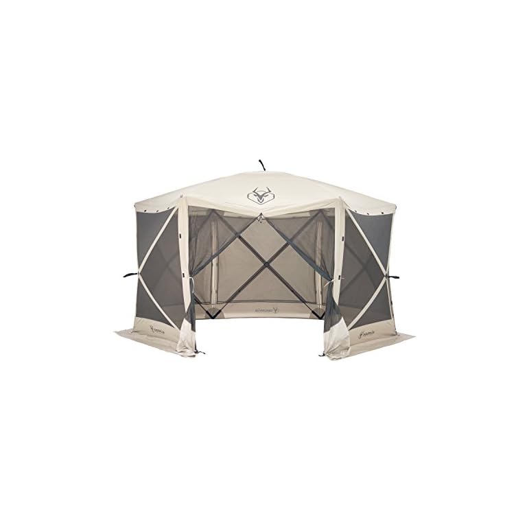 Gazelle Tents 21500 G6 Pop-Up Portable 6-Sided Hub Gazebo/Screen Tent ...