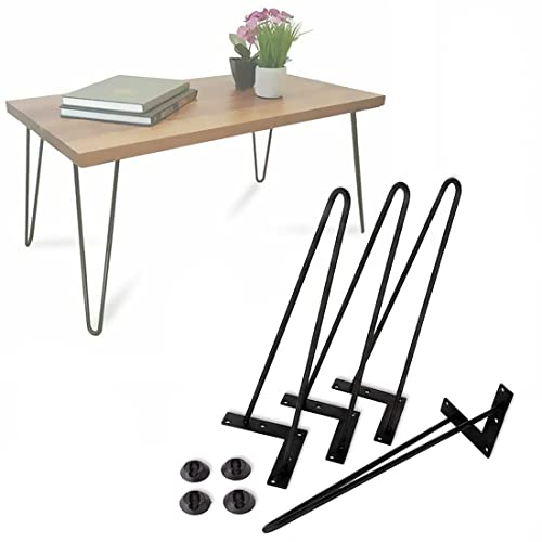 Nisorpa 28 inch Hairpin Table Legs Heavy Duty 2 Pins Furniture Legs ...