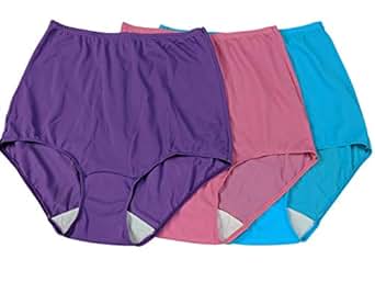 Shadowline Women's Plus Size Panties Comfort Band Briefs (3 Pack) at ...