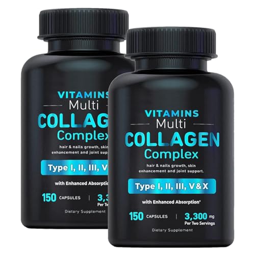 LUGSEN Vital Vitamins Multi Collagen Complex - Collagen Supplement ...
