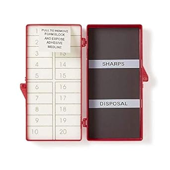 Amazon.com: Medline DYNJNC20F Foam Block Needle Counters with Magnet ...