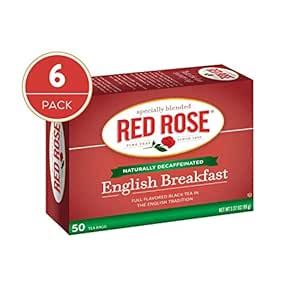 Amazon.com : Red Rose Teas Black Tea, 6 Boxes of 50 (300 Tea Bags ...