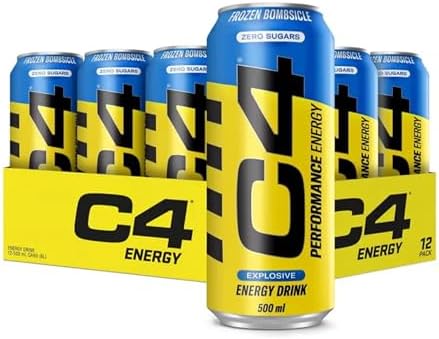 C4 Explosive Carbonated Energy Drink | Zero Sugar, Low Calorie Pre ...