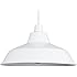 Retro Style Gloss White Metal Easy Fit Ceiling Pendant Light Shade ...