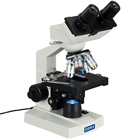 OMAX 40X-2500X Lab Binocular Biological Compound LED Microscope with 3D Mechanical Stage and ...