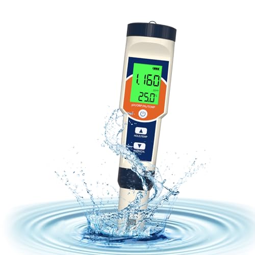 Yewhick Hydrogen Water Tester, pH H2 ORP Temp Test Kit, 4 in 1 H2 Water ...