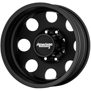 Amazon.com: American Racing AR204 Baja Dually Front 17x6 8x6.5" Black ...