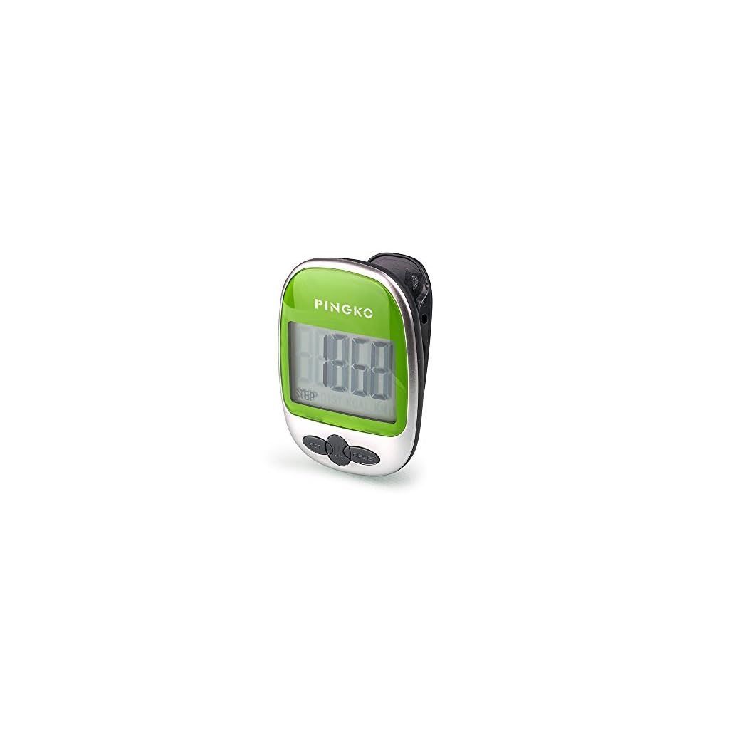 PINGKO Best Pedometer for Walking Accurately Track Steps Multi-Function ...