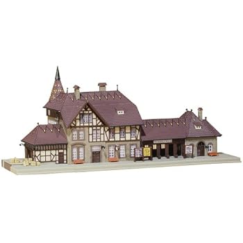 Amazon.com: Faller 212113 Passenger Station Bonn N Scale Building Kit ...