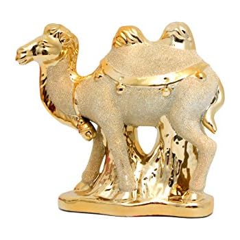 Amazon.com: Gold Ceramic Camel Figurine/Home Decorative: Kitchen & Dining