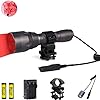 Red LED Flashlight Predator Light 350 Yards Red Light Coyote Varmints ...