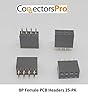 Connectors Pro 25-Pack 8P 2.54mm 0.1" Pitch PCB Female Pin Headers 2X4 Dual Rows 8 Pins Female ...